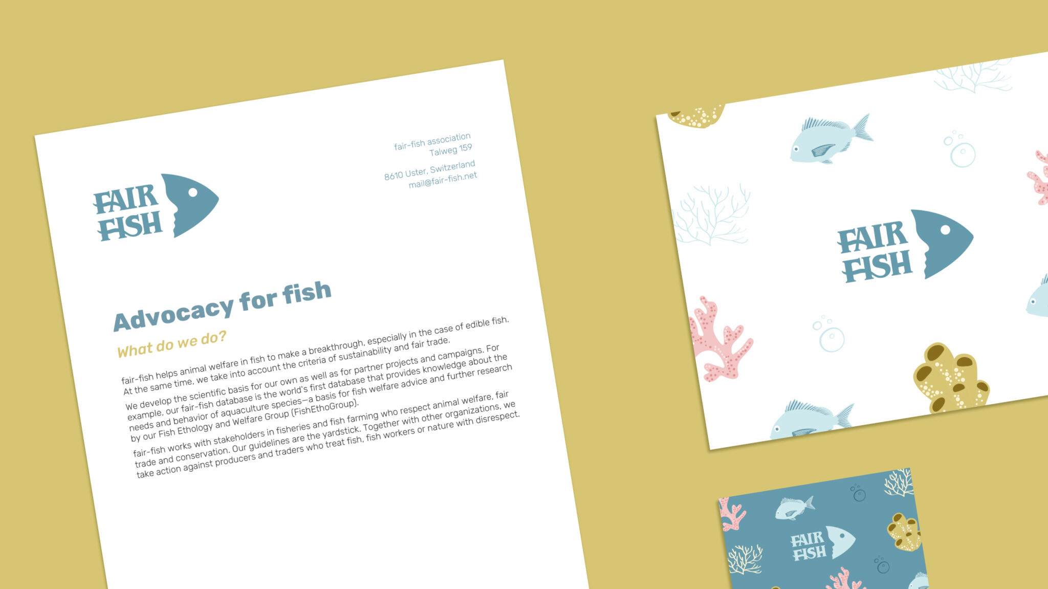 Identité visuelle fair-fish, association internationale